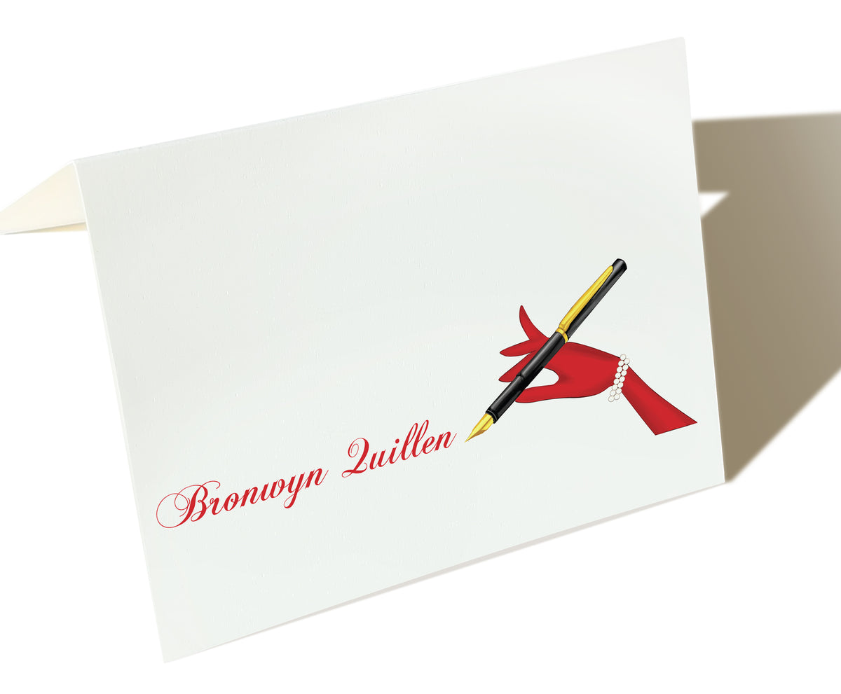 The Montblanc - Set of 25 Personalized Note Cards | She's Got Papers